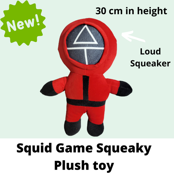 Squid Game Squeaky Plush Toy- 30 cm in ht – pawful.in